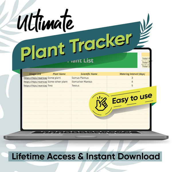 Ultimate Plant Care & health Tracker Spreadsheet – Emily Excels
